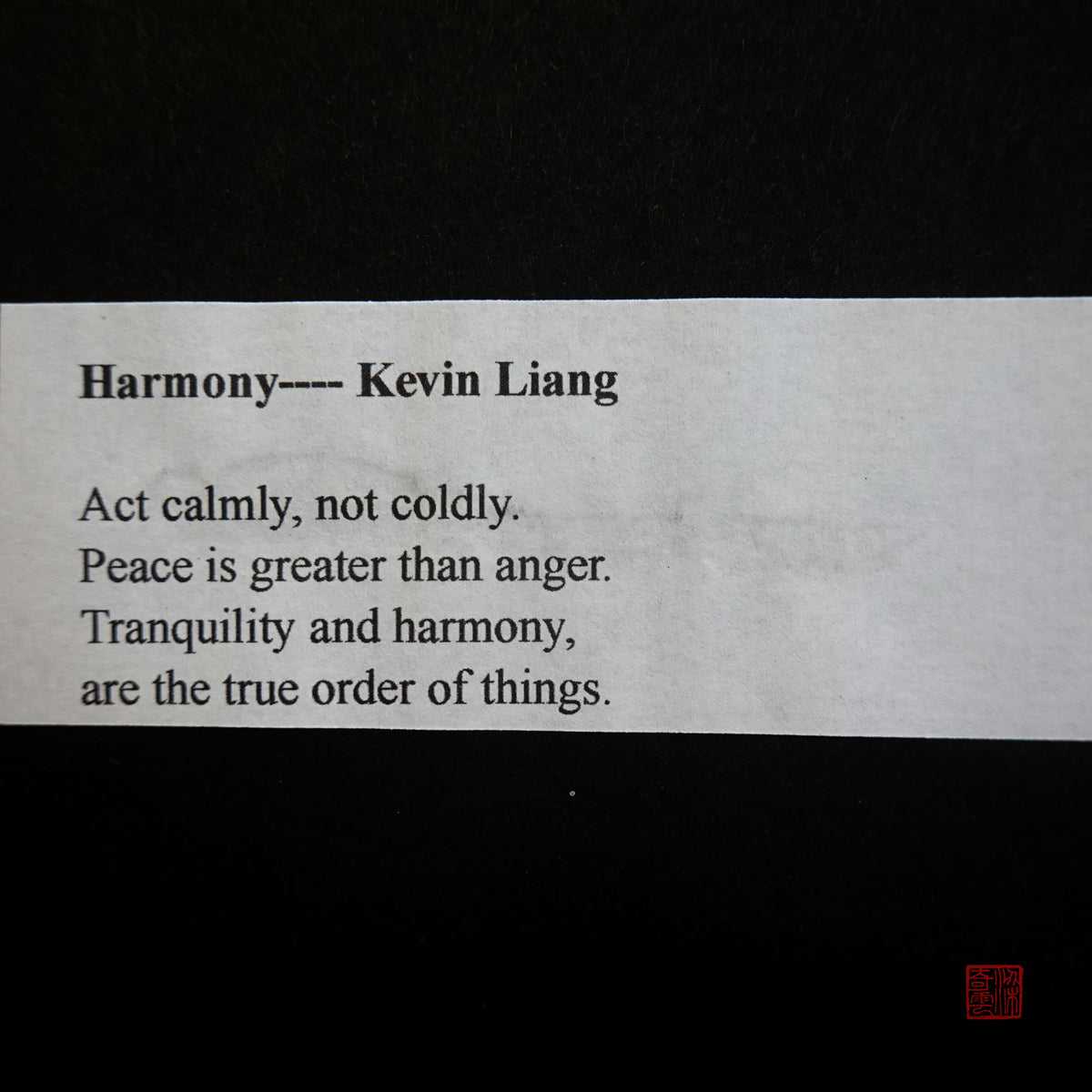 Harmony – Kevin Liang's Art Gallery